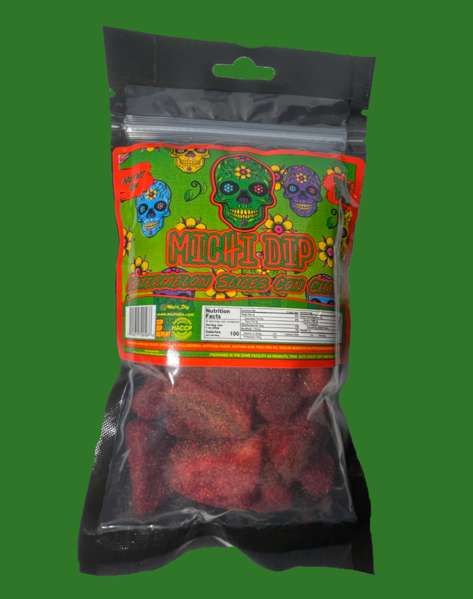 Watermelon Slices Con Chamoy | Candy | Chamoy Gummies | Michi Dip