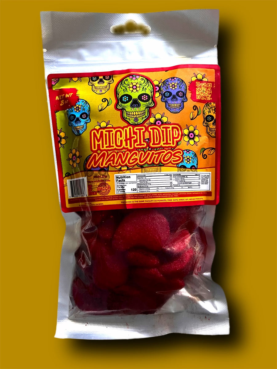 Manguitos: Chili Chamoy Mango Gummies | Michi Dip